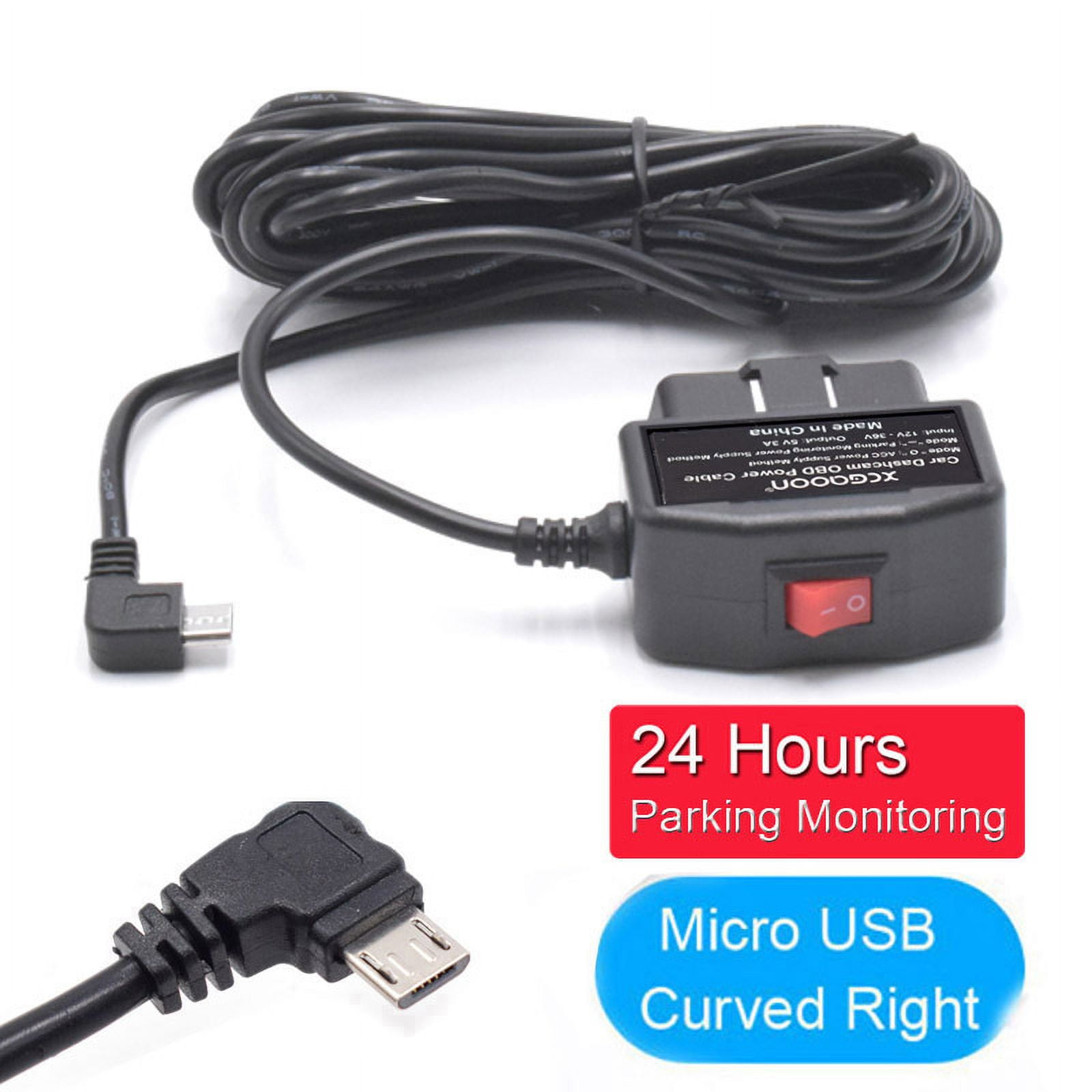 Dash Cam 24H Parking Monitoring Hardwire Kit Charger Buck Line OBD To ...