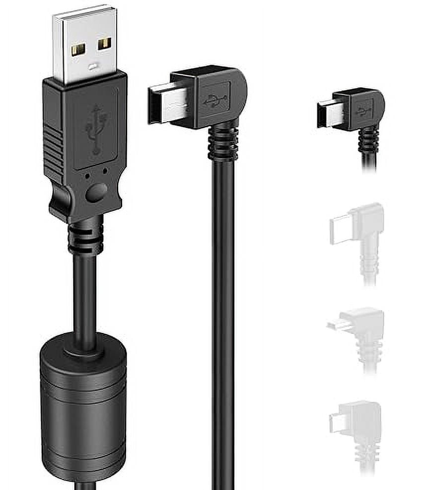 Dash Cam Charger Cable,(15Ft 18AWG)Thicker Shielded Mini USB Charging ...