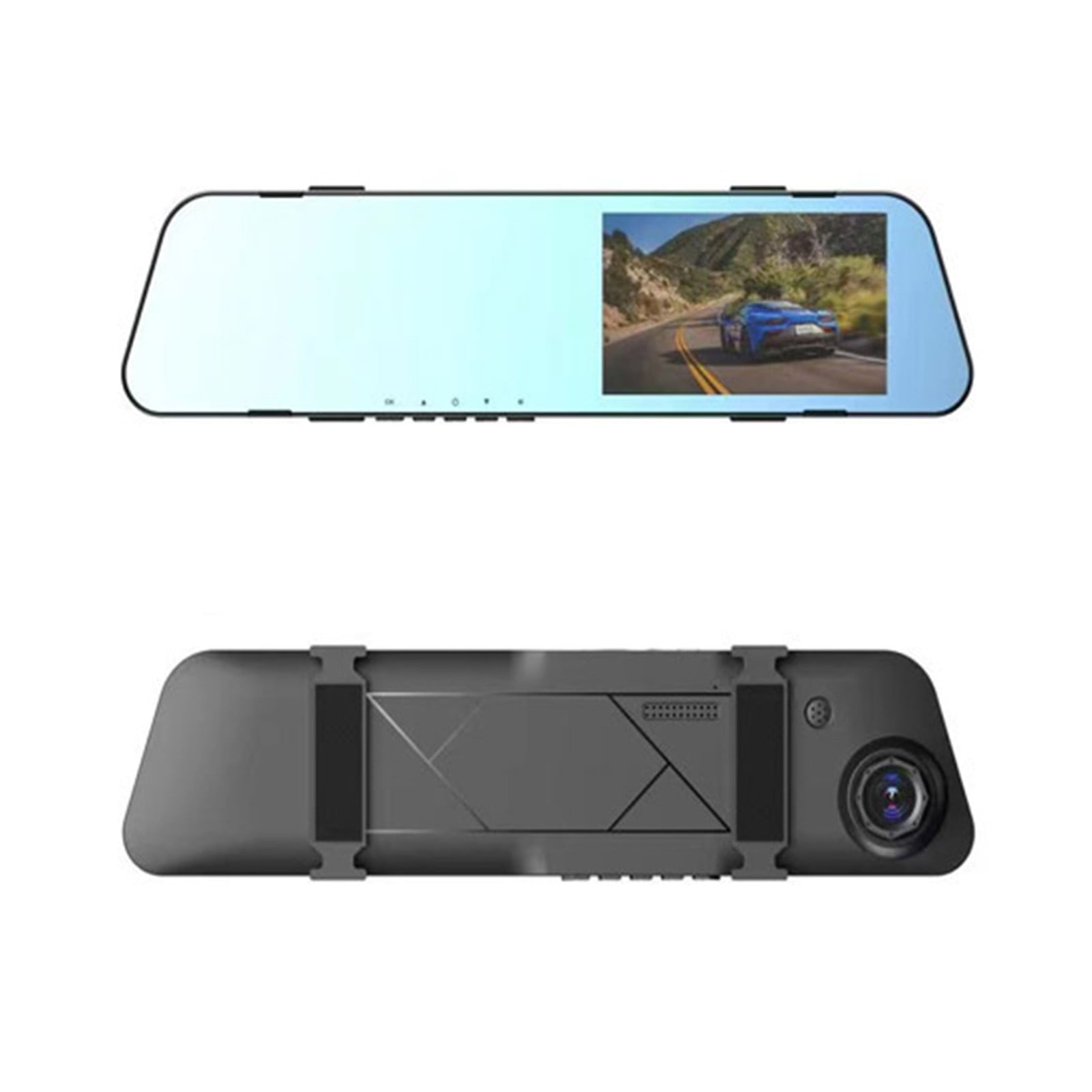 Dash Cam Dual Lens Front and Rear Cam, Rear View Mirror Car Backup ...