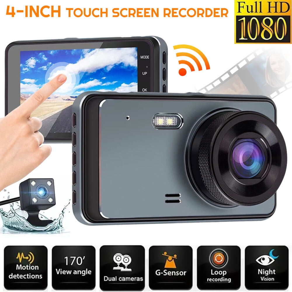 Dash Cam Front with 32G SD Card,DFITO 1080P FHD Car Driving Recorder 4 ...