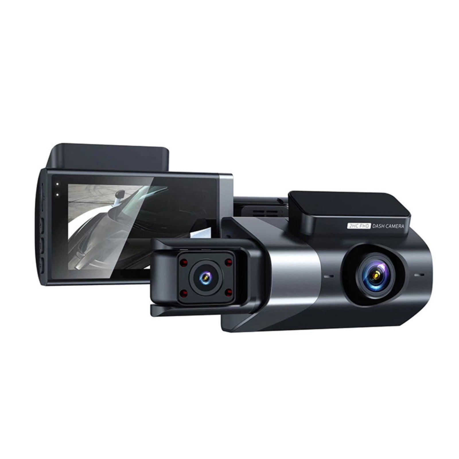 Dash Cam Front and Inside, 2 Channel FHD 1080P, Mini Dash Cam Full HD ...