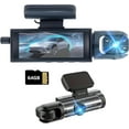 Dash Cam Front and Inside,Dashcams for with 64G Card Traffic Recorder ...