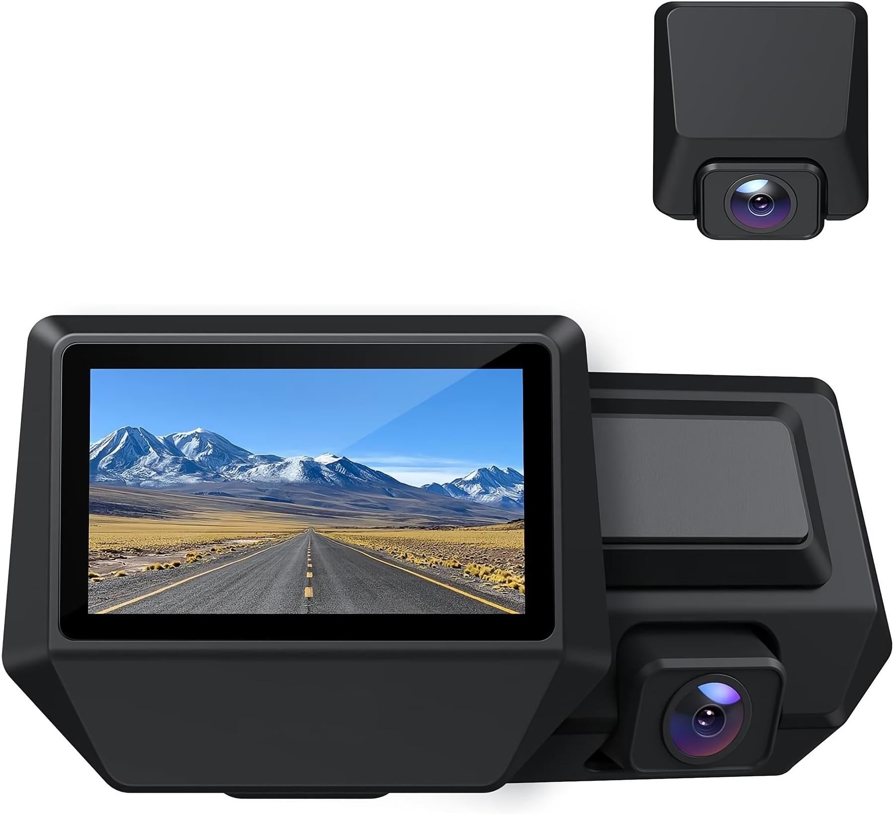Crosstour Dash Cam, Auto Night Vision DVR, 1080P Front Rear Car ...