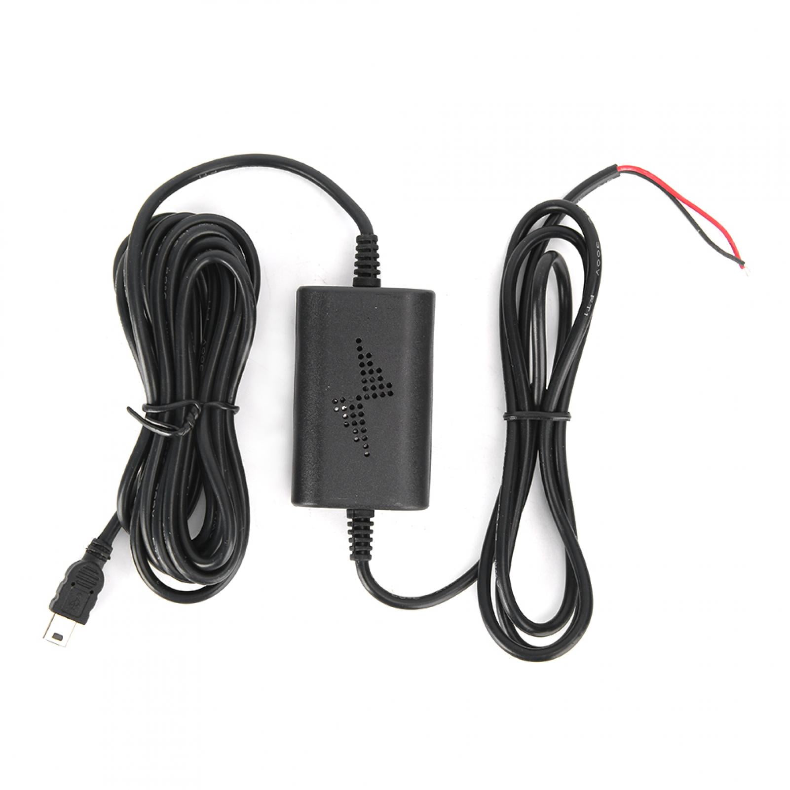 Dash Cam Hardwire Kit 12v 24V to 5V 2.5A Straight Mini USB Step Down ...