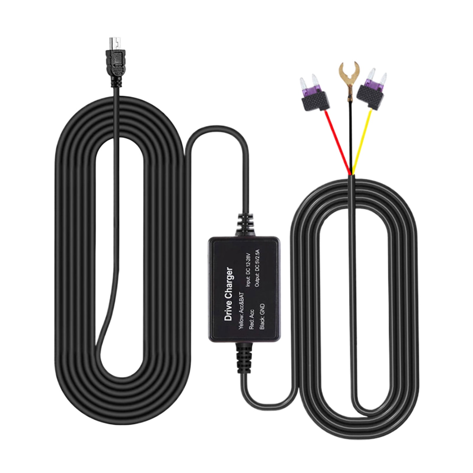 Dash Cam Hardwire Kit,Low Voltage Protection Hardware Kit,24 hour ...