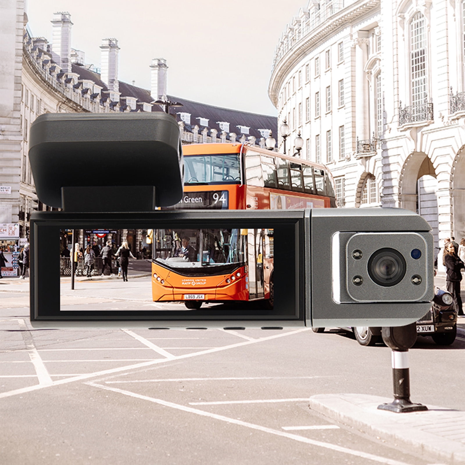 Dash Cam Kadlawus Dash Cam, Front and Inside Dual 1080P Car Camera with ...