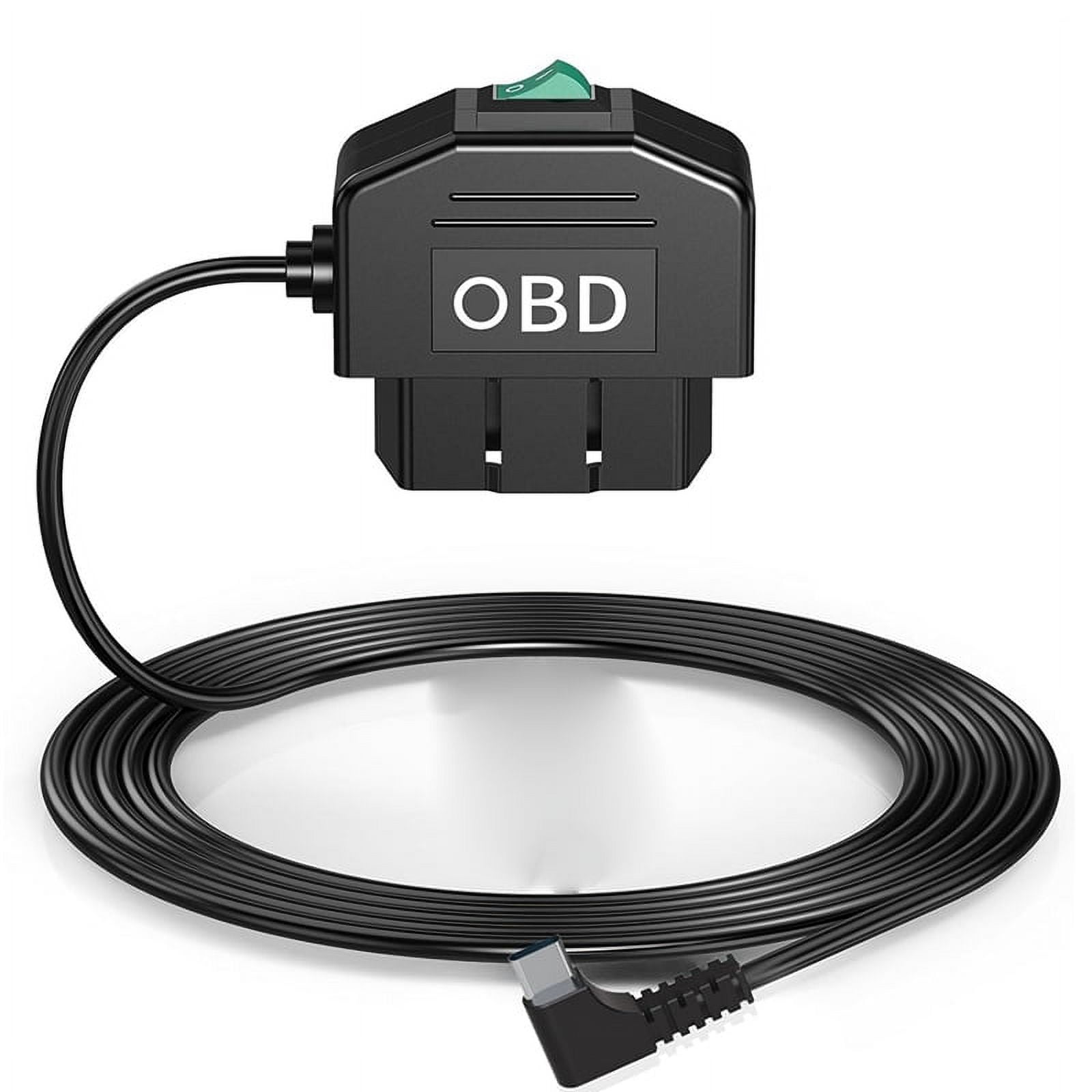 Dash Cam OBD Hardwire Kit, USB Type-C Power Cable, 12-24V to 5V/3A, 11. ...