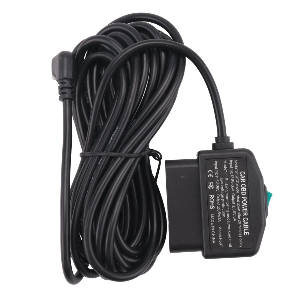 Dash Cam OBD Hardwire Kit,Dash Camera USB Type C Kit with Power Cable ...