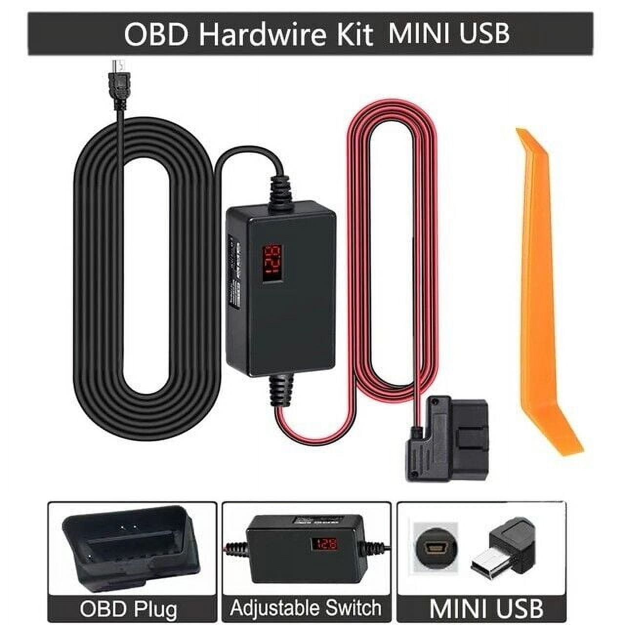 Dash Cam OBD Hardwire Kit Power Cable MINI USB C Port10FT 12V-24V to 5Vfor Das - Walmart.com