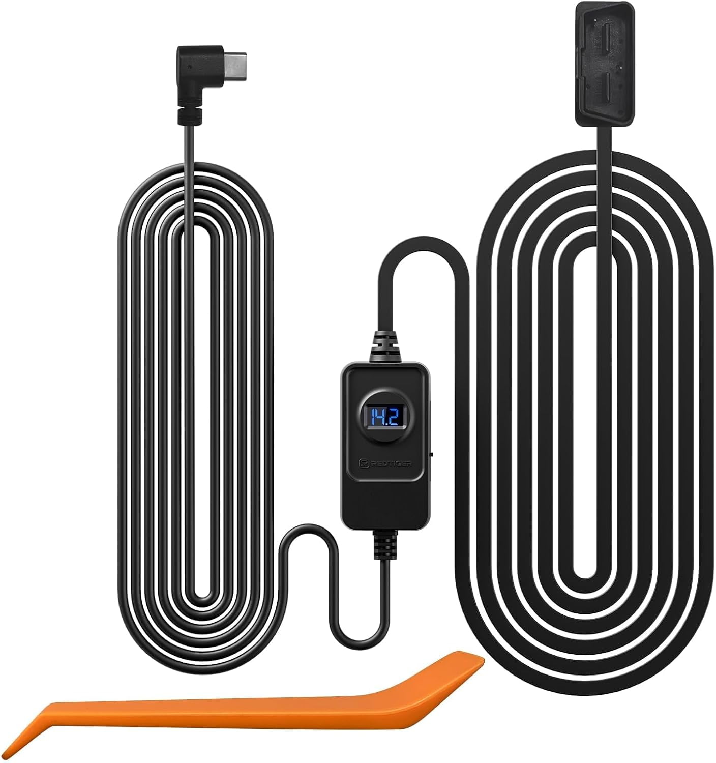 Dash Cam OBD Hardwire Kit Power Cable Type USB C Port,10FT 12V-24V to ...