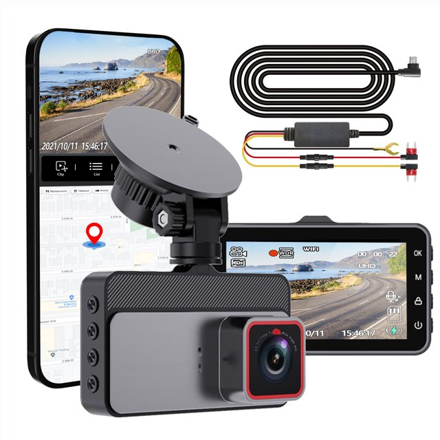 Dash Cam with WiFi 1080P FHD Car Driving Recorder 3-inch Dash Cameras ...