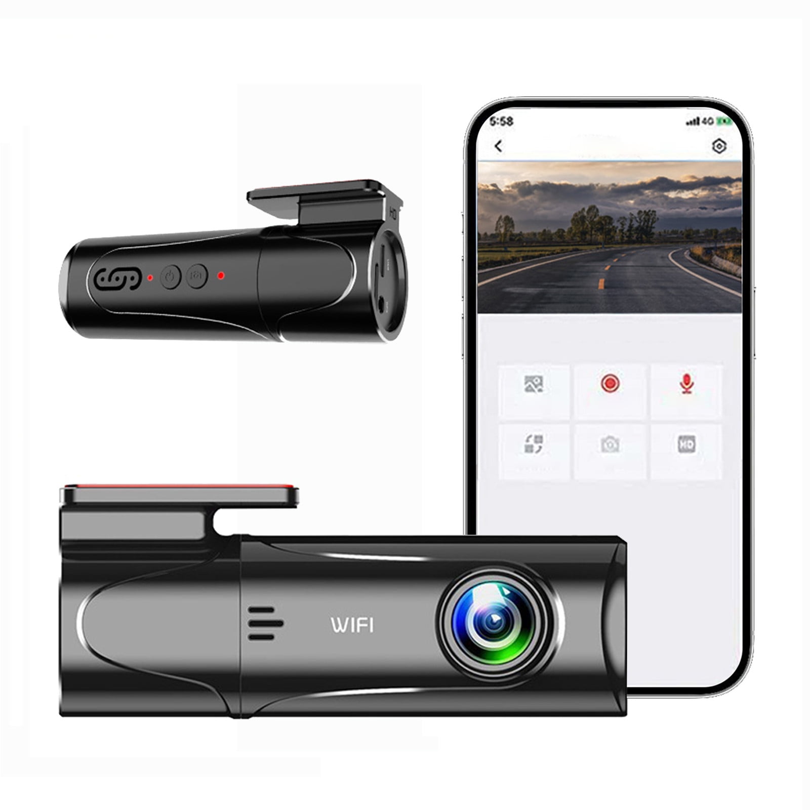 Dash Cam WiFi 2K Ultra: 1440P Car Camera with APP, Display Dashcam ...