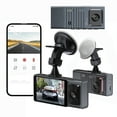 Dash Cam With Wifi 1080p Fhd Car Driving Recorder Two Lens Dashboard