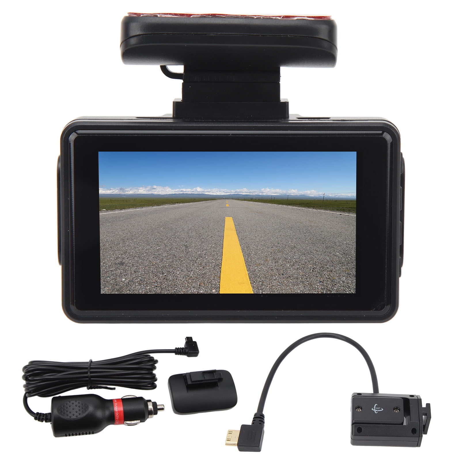 Dash Cam for Car Front and Rear Dual Lens Rotatable 3 Inch HD IPS ...