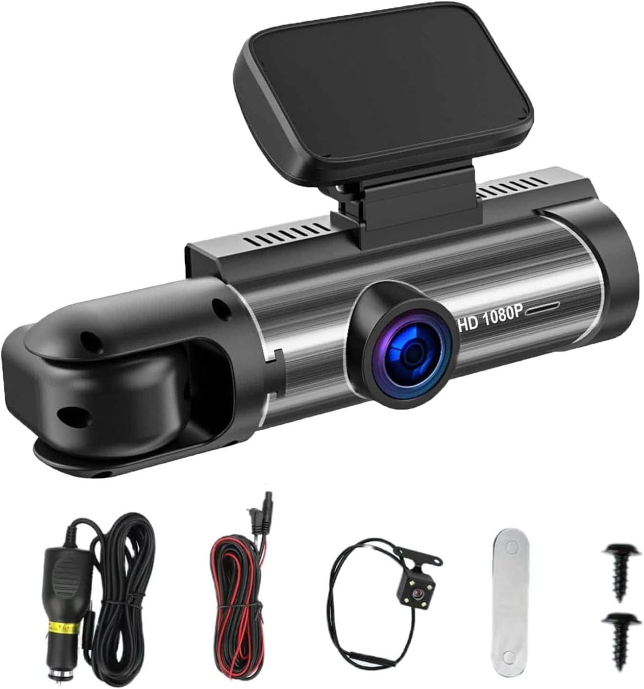Dash Camera 2025, Dash Cam Front and Rear, Dual Dash Cam Front and Inside with Night Vision ...
