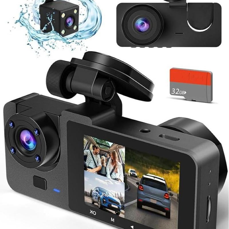 Dash Camera for Cars, 4K Full UHD Dash Cam Front and Rear Inside,Car ...