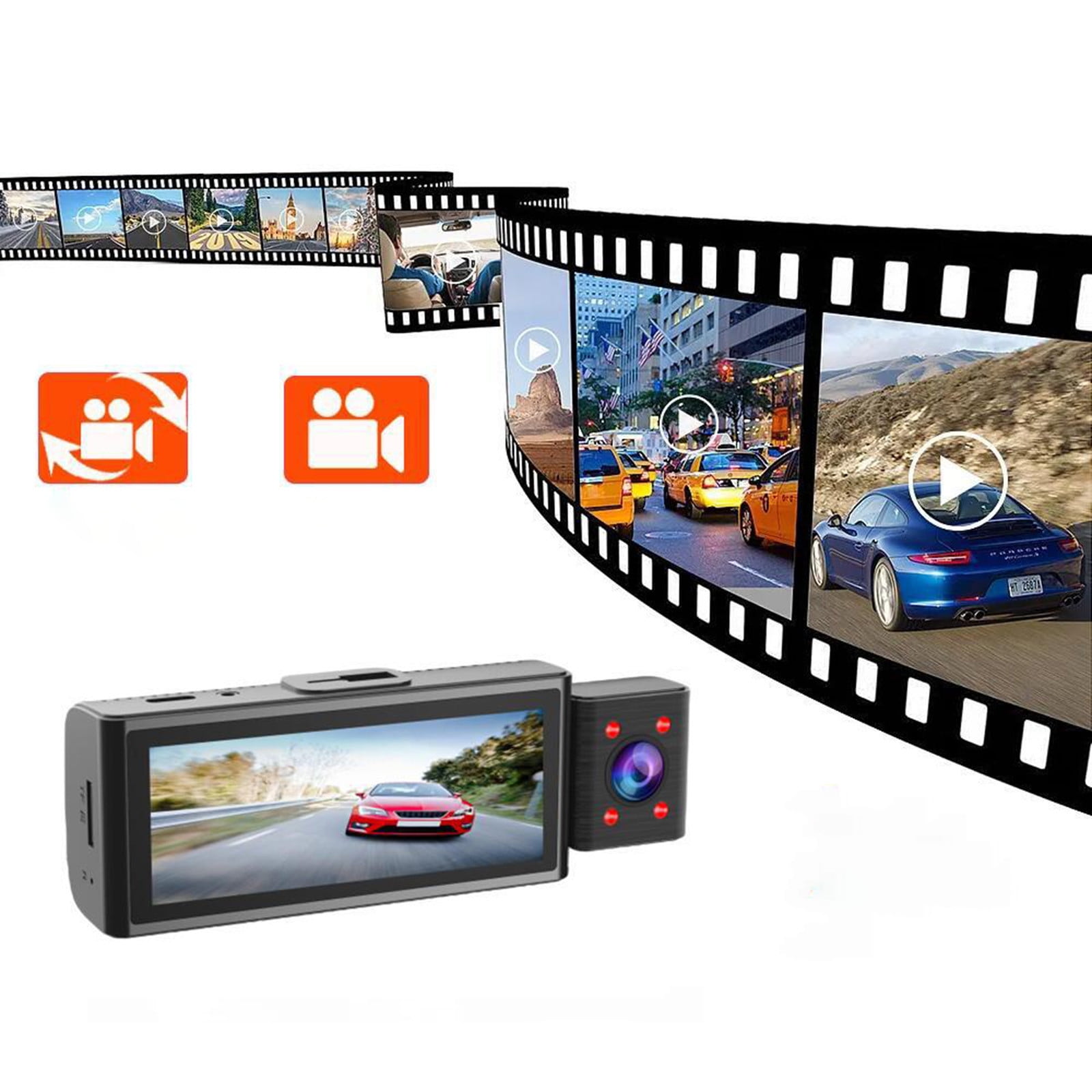 Dash Camera for Cars - Dash Cam for Car - Three Recording Driving ...