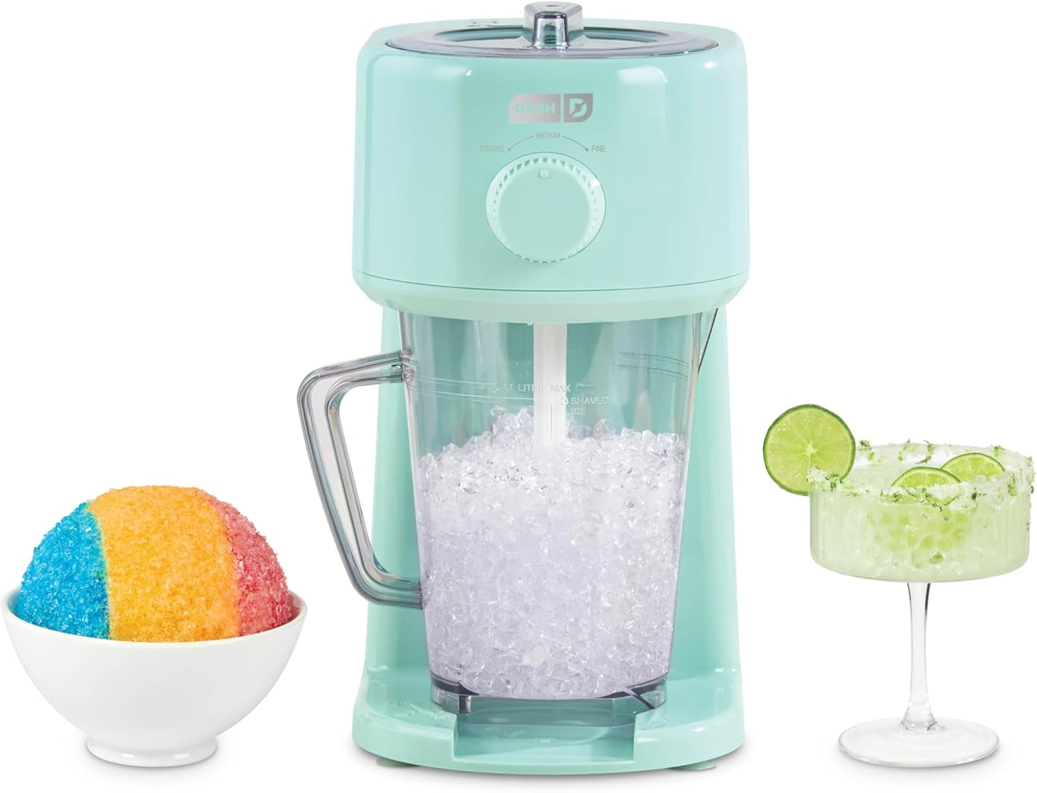 Dash Deluxe Shaved Ice & Slushie Maker with Serving Pitcher, 1L, Multi ...
