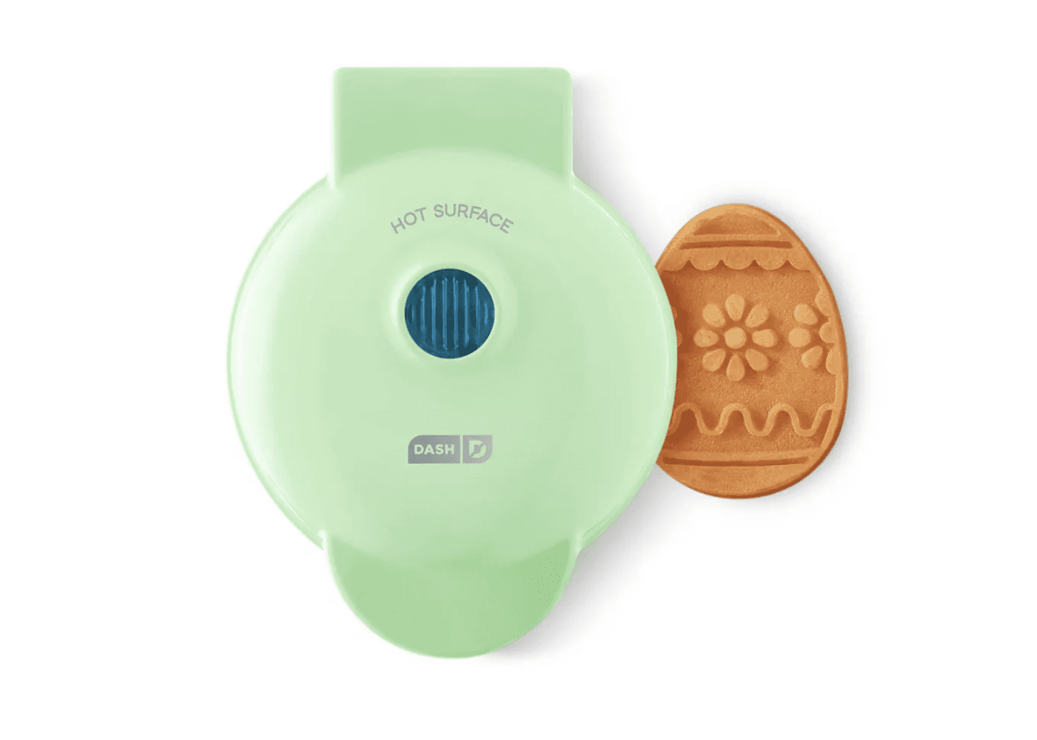 Dash Easter Egg Mini Waffle Maker Teal Blue Green Non-Stick Easy Clean ...