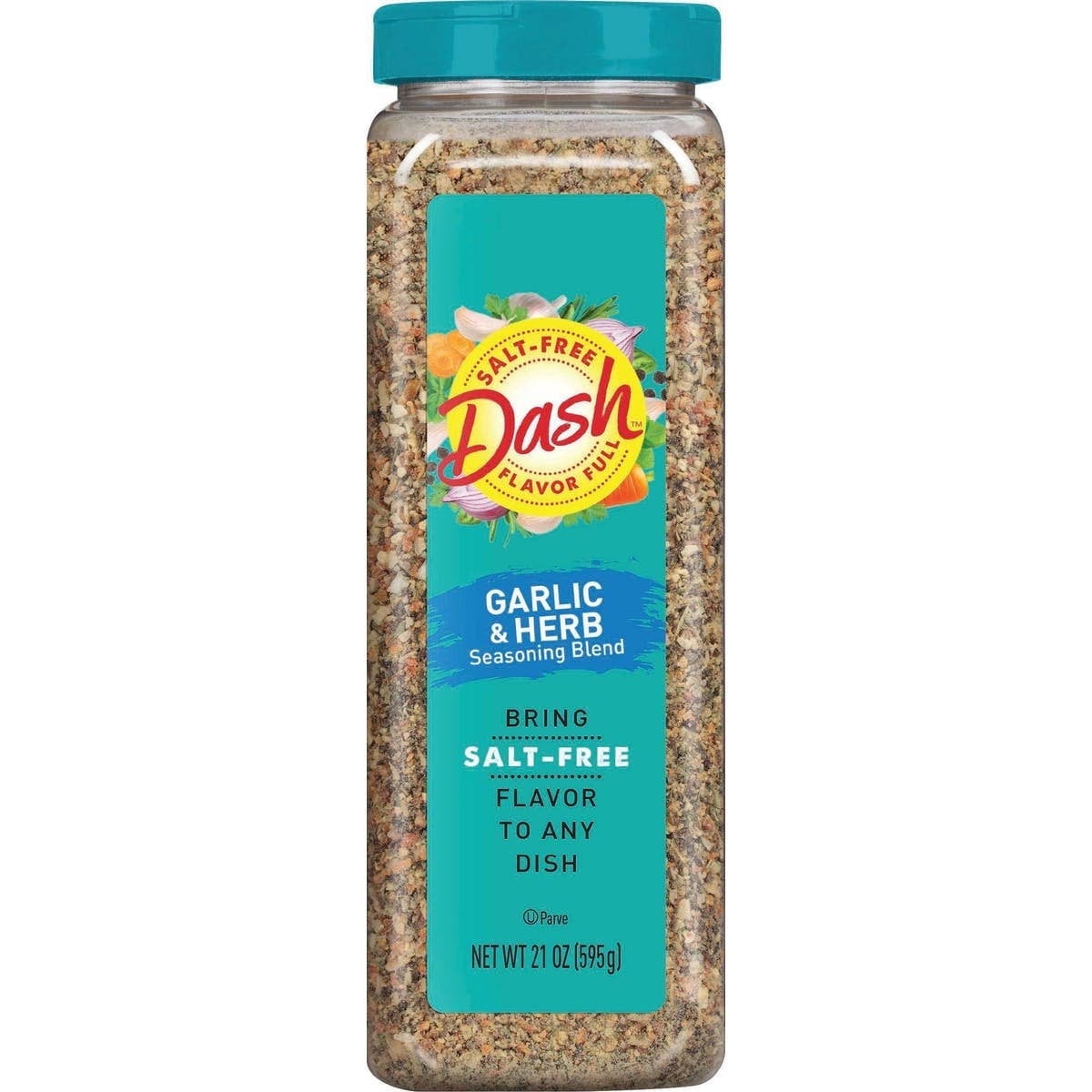 Dash Zesty Garlic and Herb Spices Seasoning Blend, Salt-Free, 21 Ounce ...