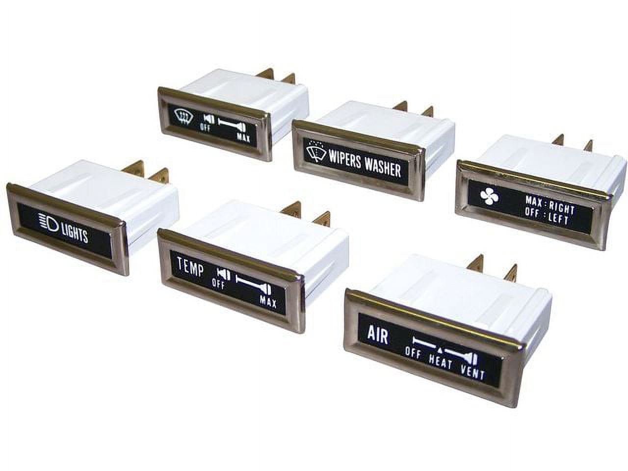 Dash Indicator Light Set - Compatible with 1976 - 1986 Jeep CJ7 1977 ...