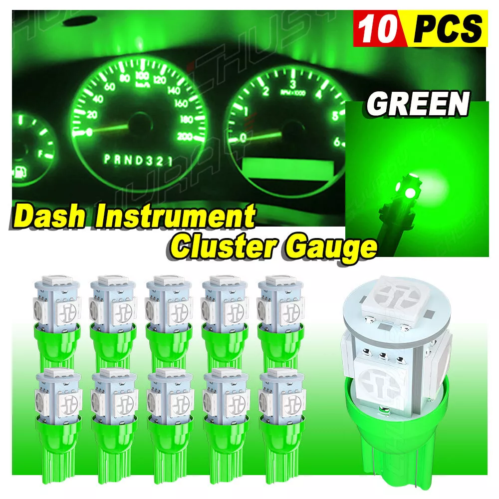 Dash Instrument Cluster Gauge GREEN LED LIGHT BULB KIT Fit 99-03 Ford ...
