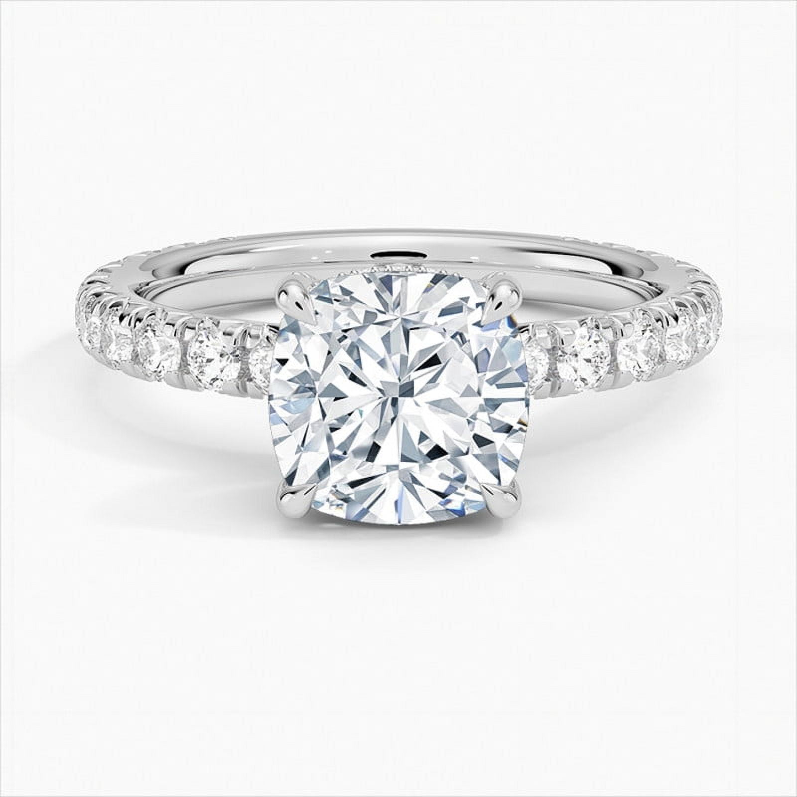 Dash JEWEL 14K White Gold Plated Wedding Women's Ring - Oval Cut 1.9 Ct ...