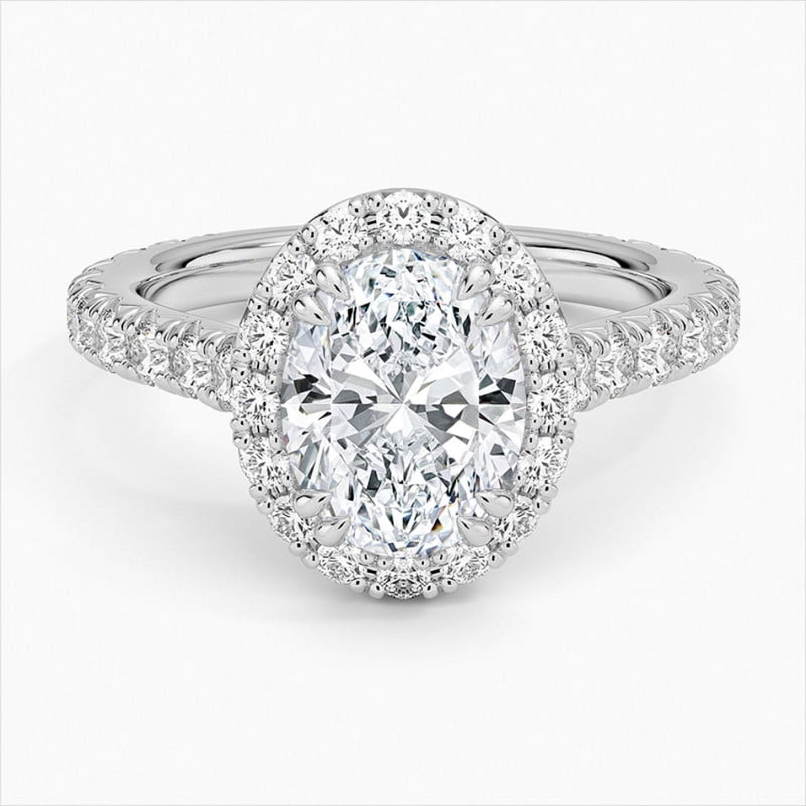 Dash JEWEL Oval Cut Excellent 2 Ct Diamond Engagement Ring - Stamped ...