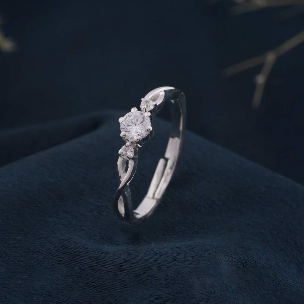 Dash Jewel 1.3 Ct Round Cut VVS1/D Lab Created Simulated Diamond Women's Engagement Ring - 14k ...