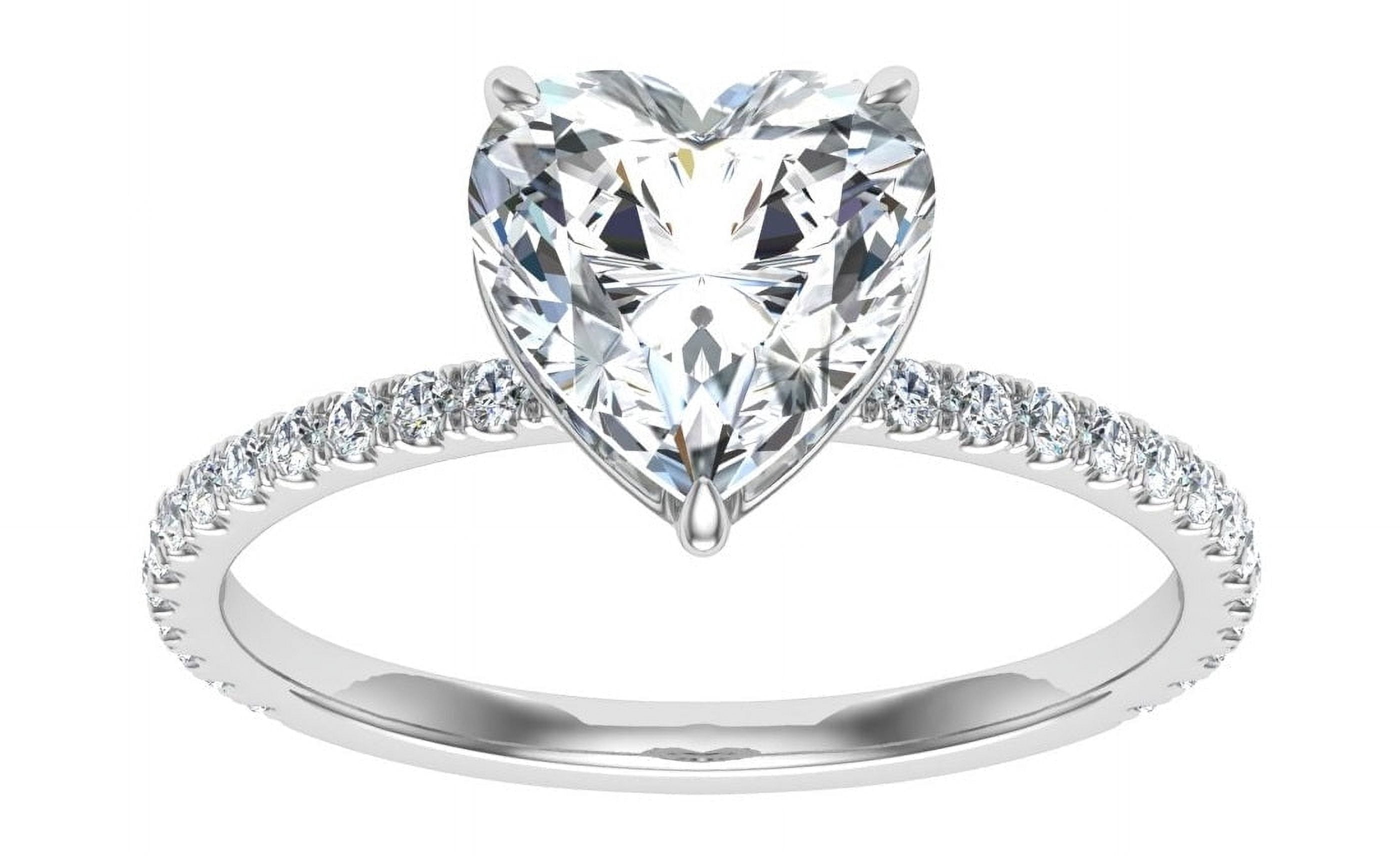 Dash Jewel 1.7 Ct Lab Created Diamond Ring - 14K White Gold Plated ...