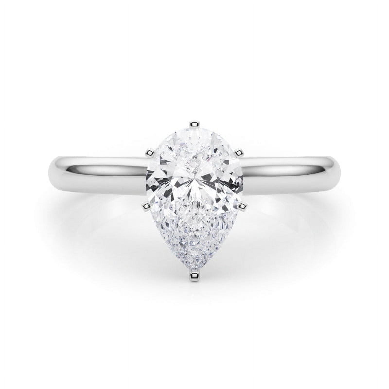 Dash Jewel 1.7 Ct Pear Cut Lab Created Diamond Engagement Ring - 14k ...