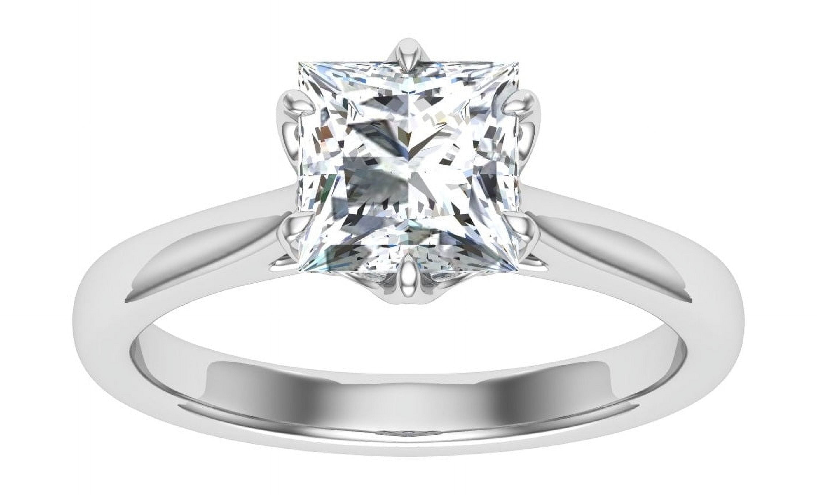 Dash Jewel 1.8 Ct Princess Cut Solitaire Diamond Ring - Lab-Created ...