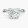 Dash Jewel 1.9 Ct Cushion Cut Diamond Rings for Gift - 14k White Gold ...