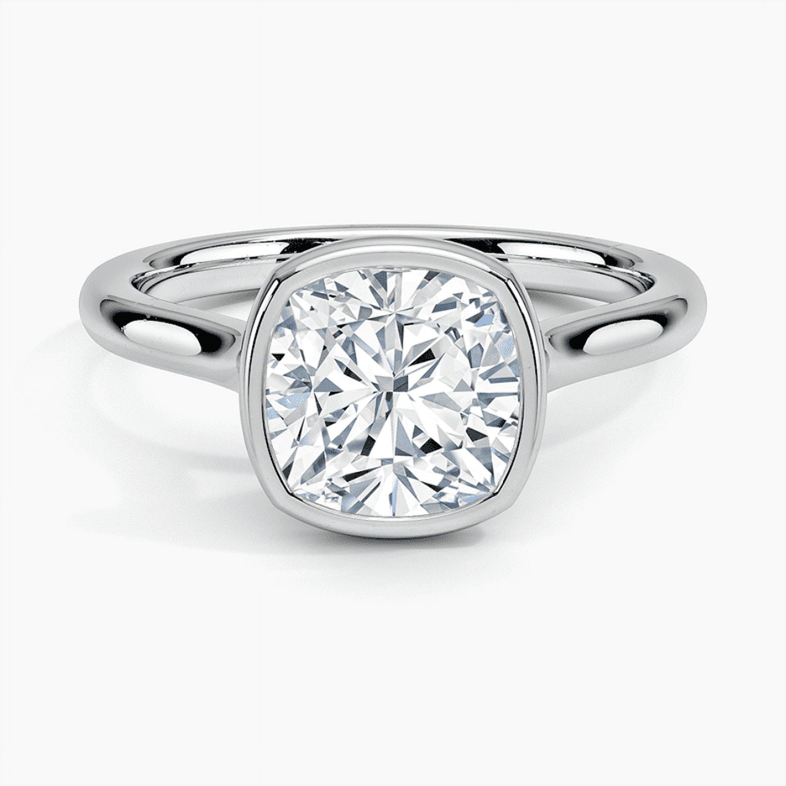Dash Jewel 14K White Gold Plated Anniversary Rings - 1.8 Ct Cushion Cut ...