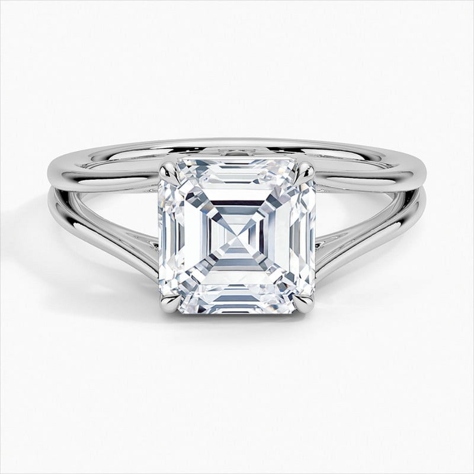 Dash Jewel 14K White Gold Plated Ring - Diamond Engagement Wedding Ring ...