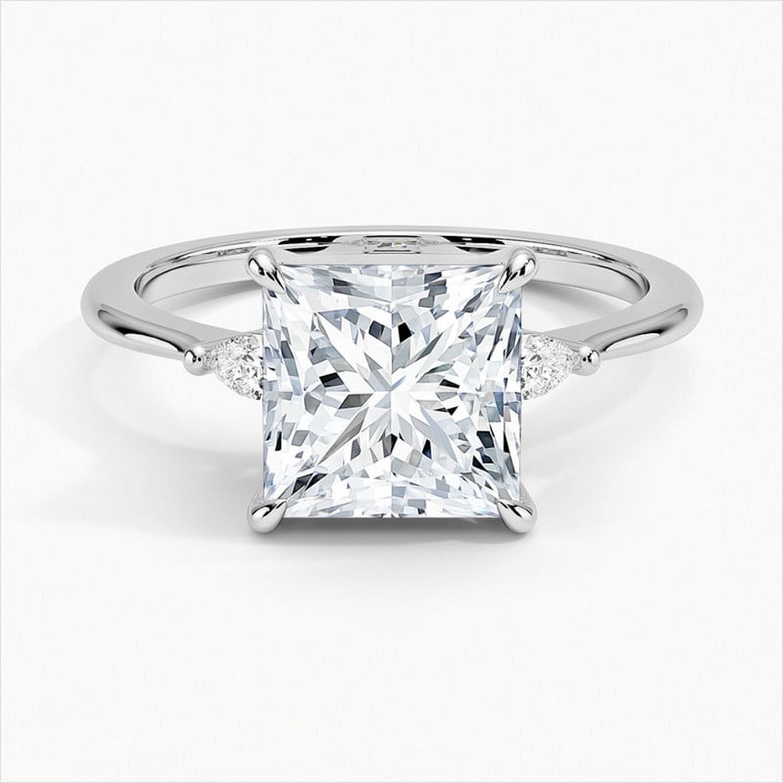 Dash Jewel 2.2 Ct Radiant Cut Diamond Solitaire Rings for Her - 14K ...