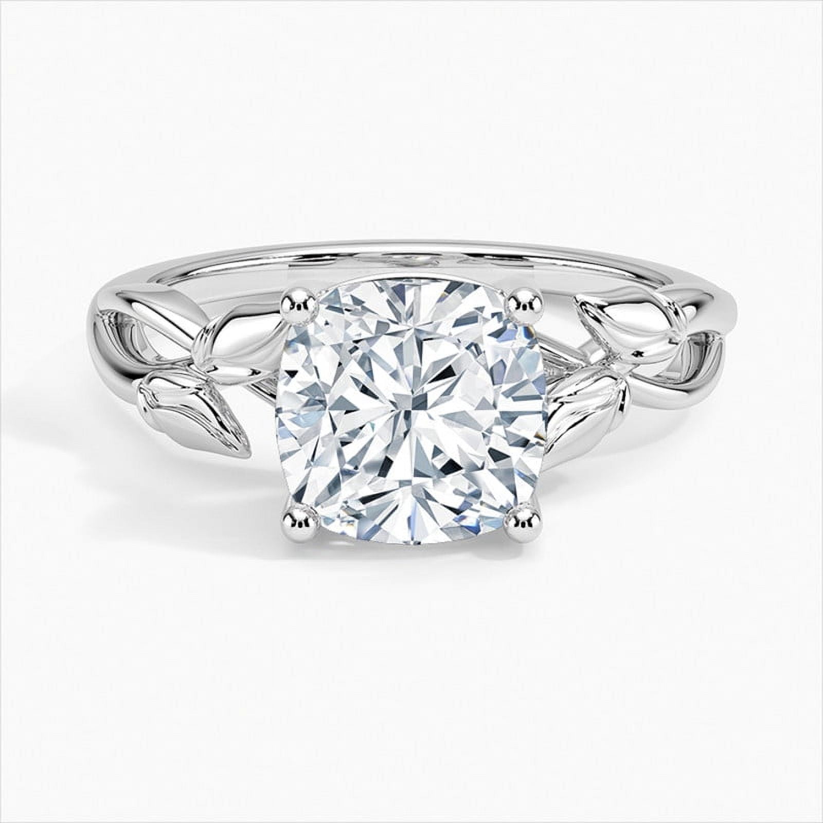 Dash Jewel 14K White Gold Plated Rings Gift - 1.8 Ct Cushion Cut ...