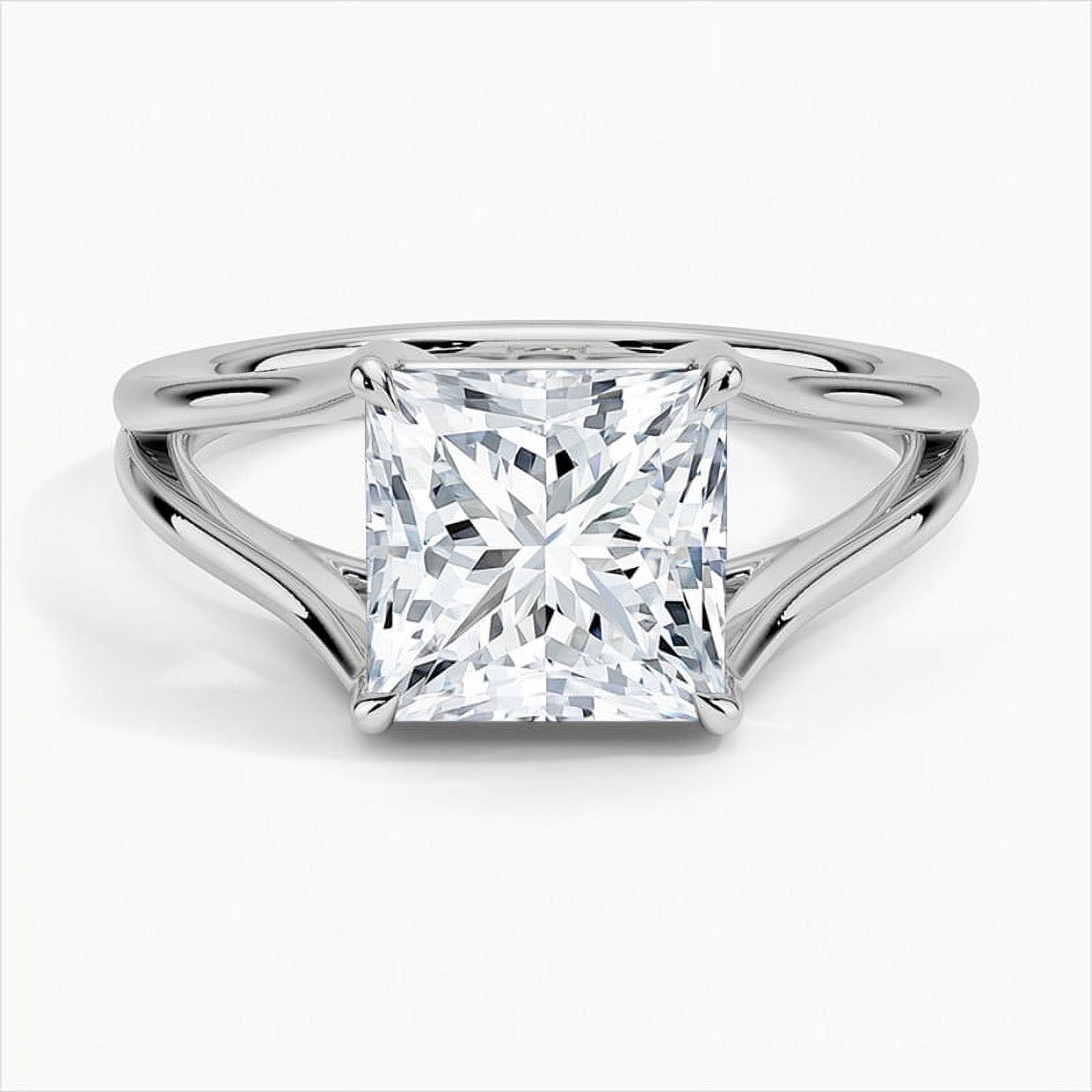 Dash Jewel 14K White Gold Plated Wedding Ring for Women's - 2 Ct ...