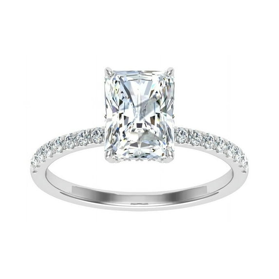 Dash Jewel 2.2 Ct Lab Created Diamond Ring - 14K White Gold Plated ...