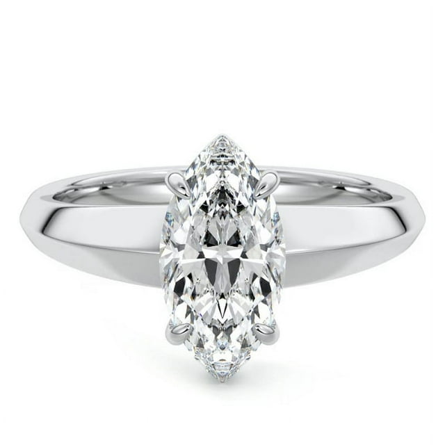 Dash Jewel 2.3 Ct Marquise Cut Diamond Ring for Women's - 14K White ...