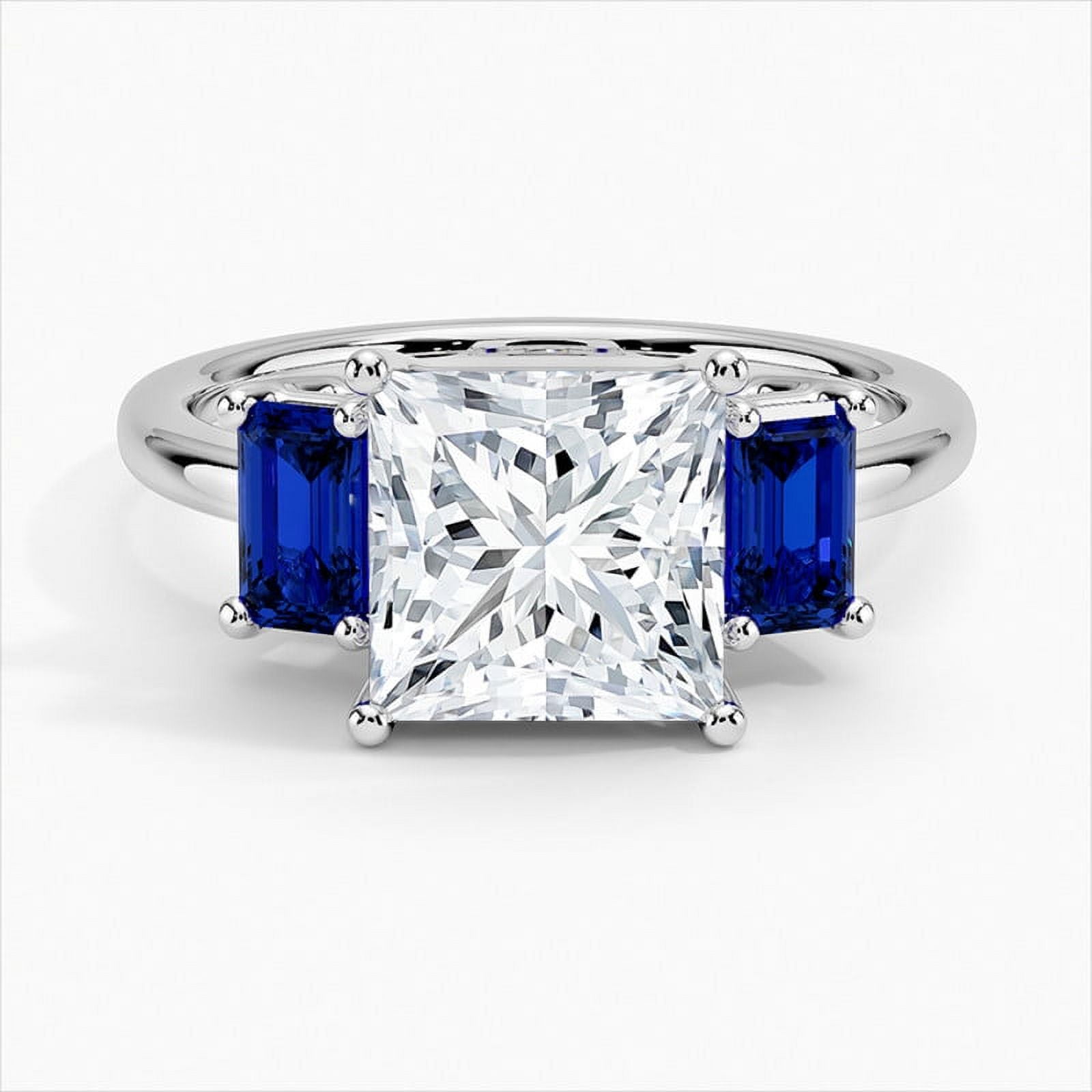 Dash Jewel 2.4 Ct Princess Cut Lab Created Diamond Wedding Ring - 14K ...