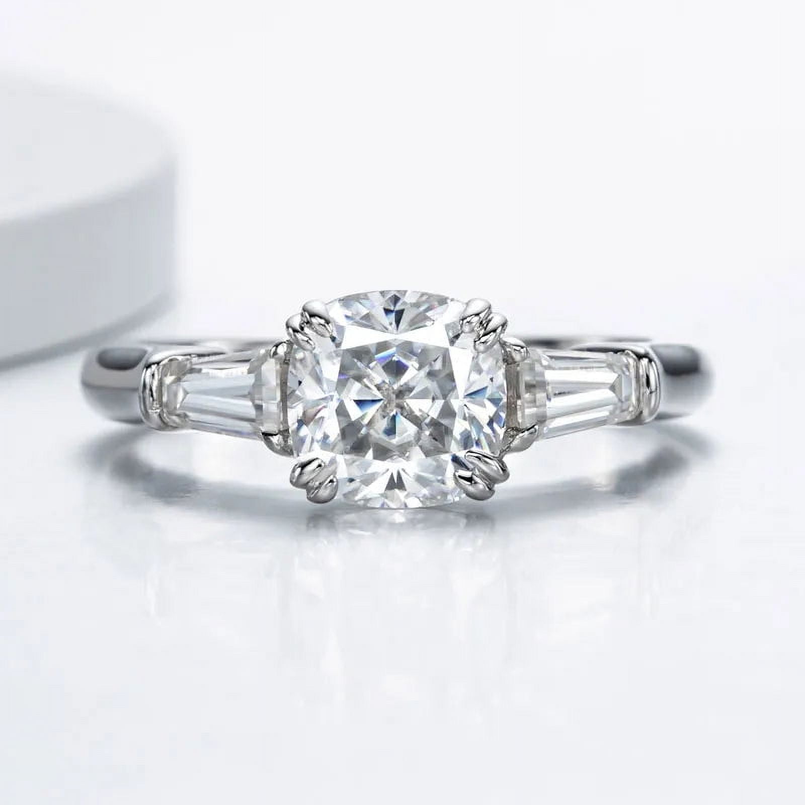 Dash Jewel 2 Ct Cushion Cut Diamond Engagement Weeding Rings - 14K ...