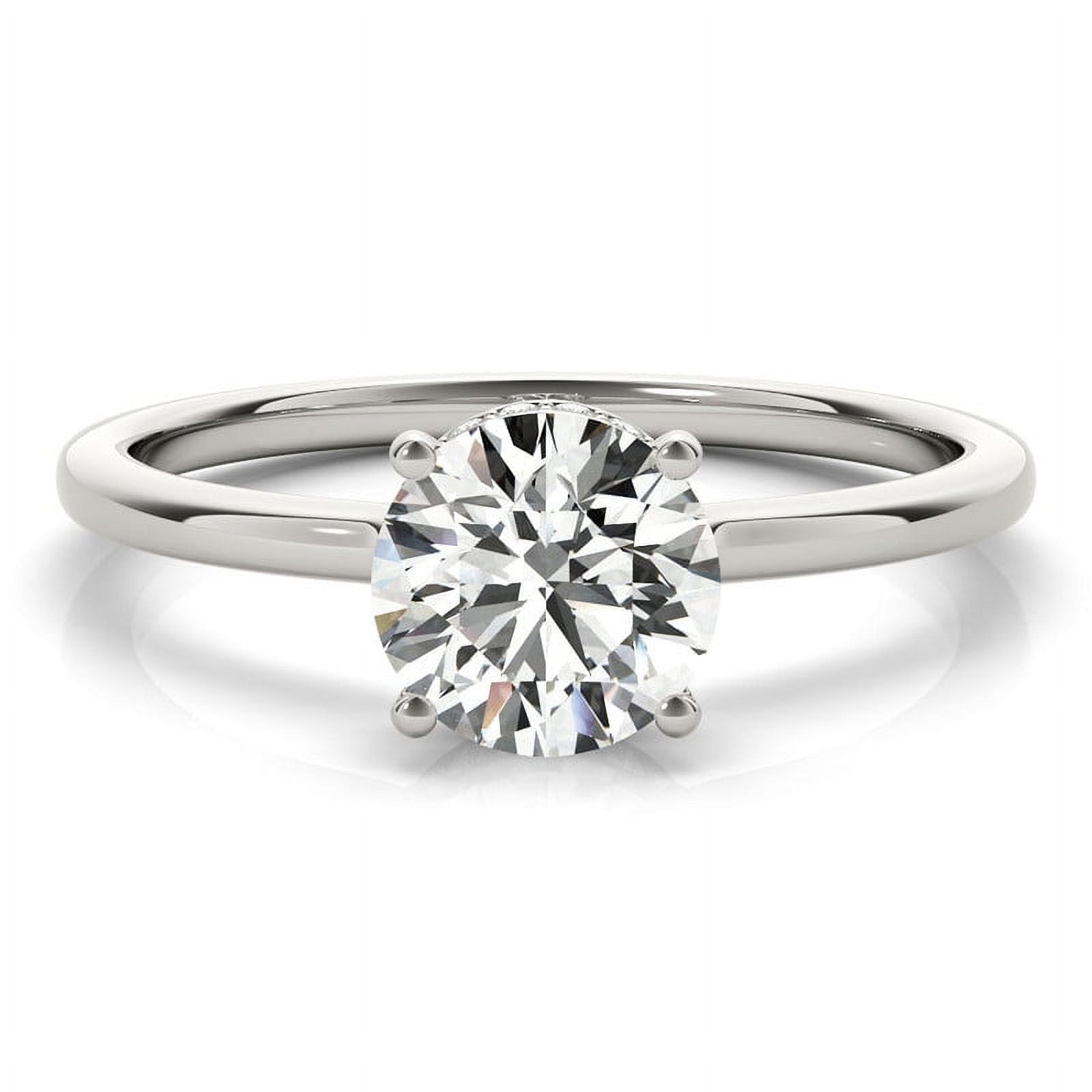 Dash Jewel Brilliant 1.9 Ct Round Cut Lab Created Diamond Ring - 14K ...