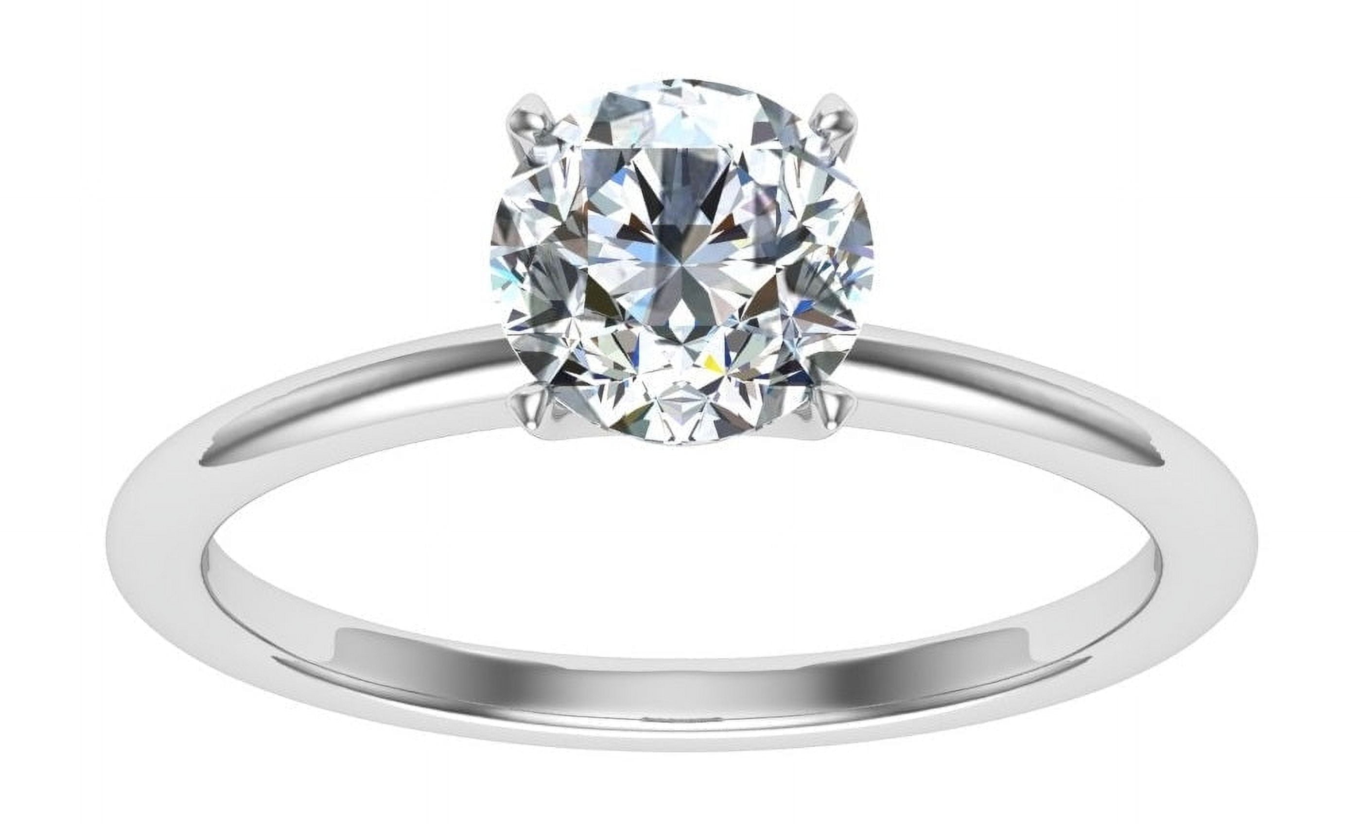 Dash Jewel Brilliant Round Cut Diamond Engagement Ring - 2 Ct Lab ...