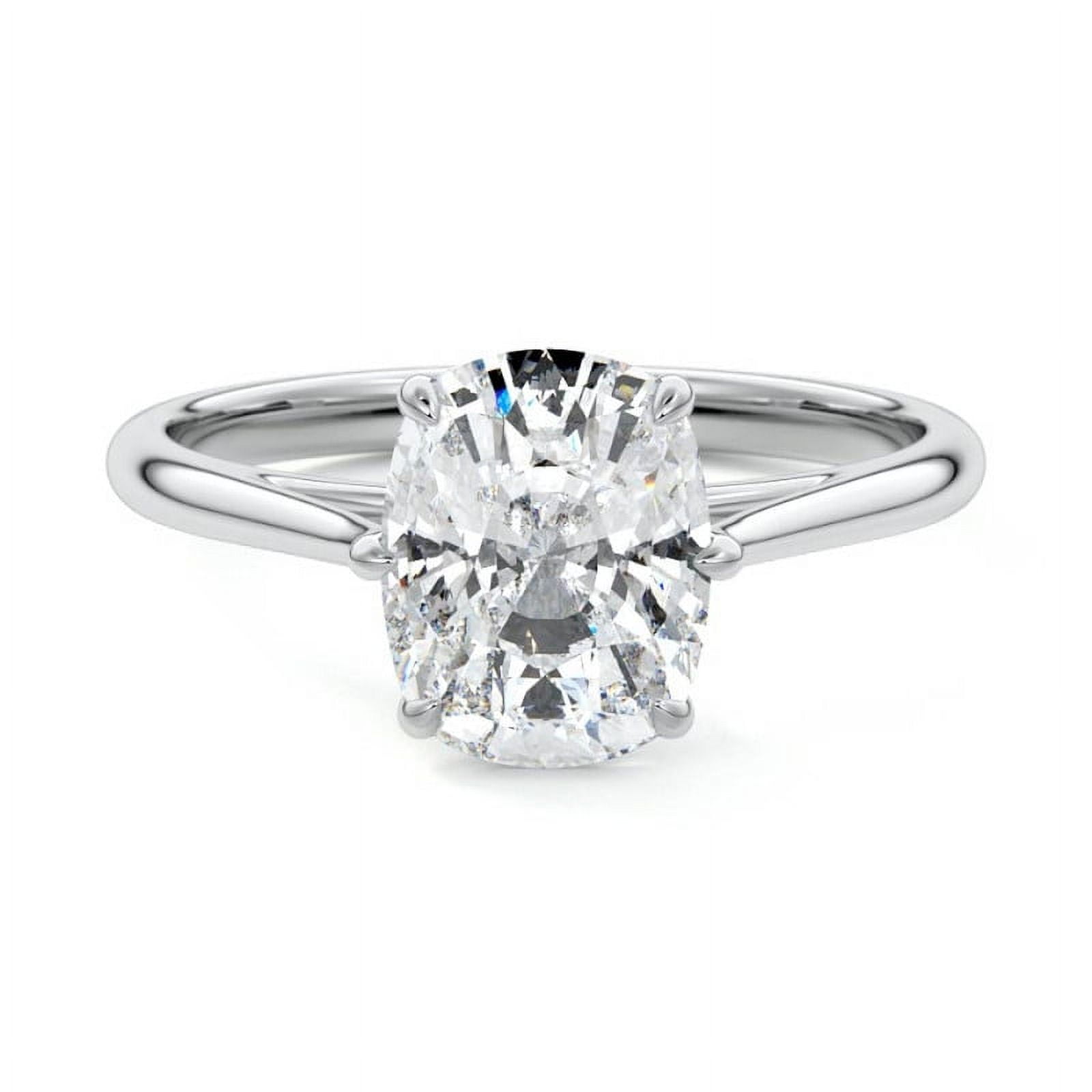 Dash Jewel Cushion Cut Excellent 2 Ct Diamond Ring For Women's - Silver ...