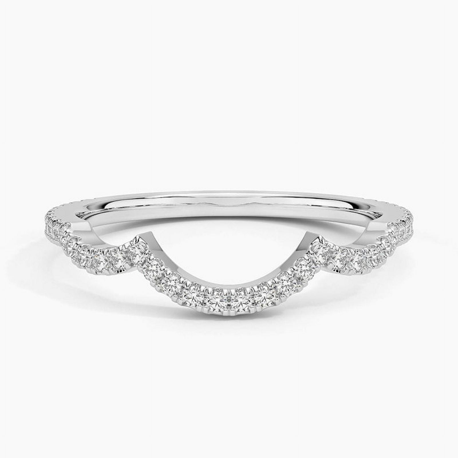 Dash Jewel Diamond Minimalist Ring Lab Created - Round Cut Brilliant 2. ...