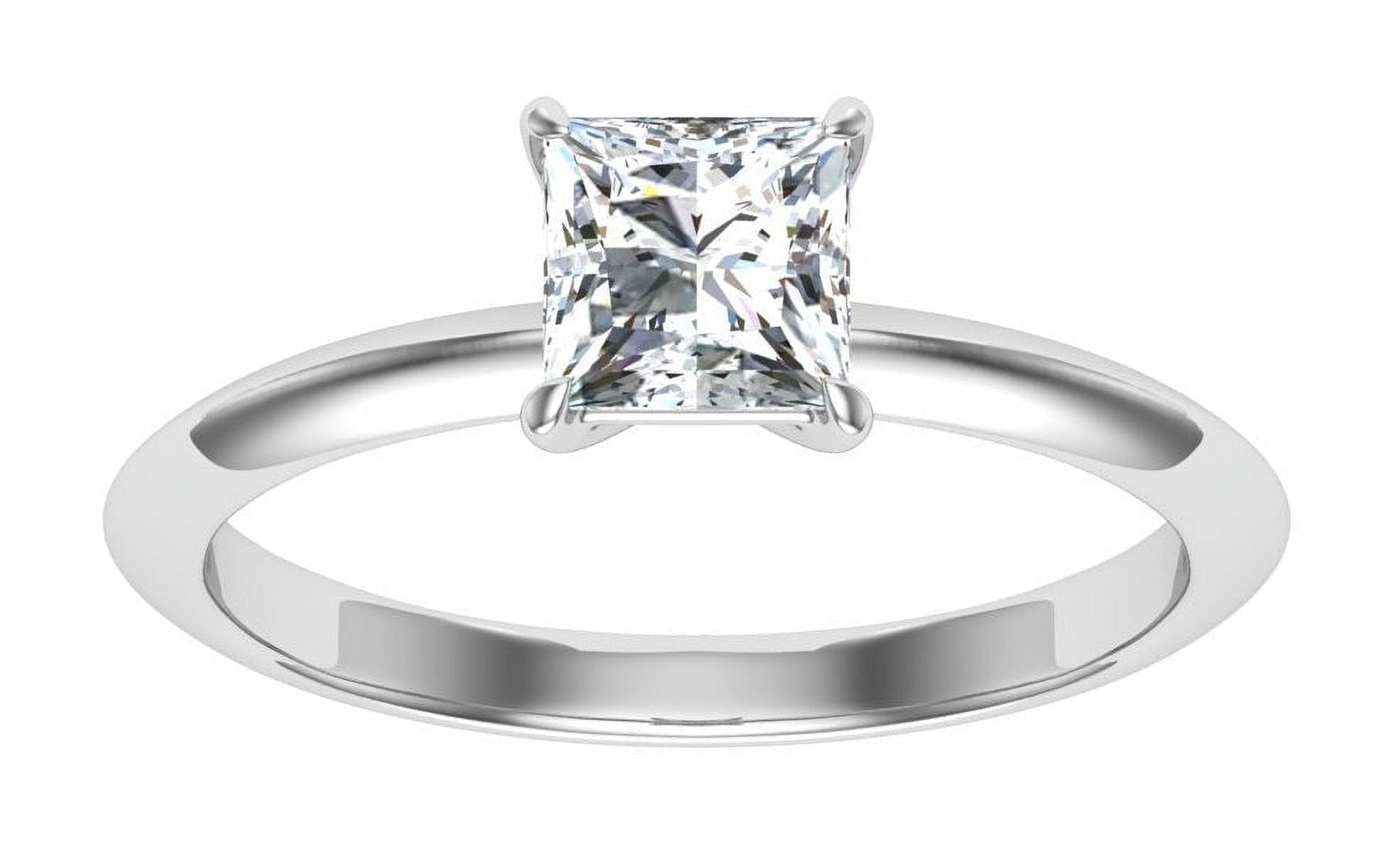 Dash Jewel Elegant 1.7 Ct Princess Cut Solitaire Engagement Ring - Lab ...