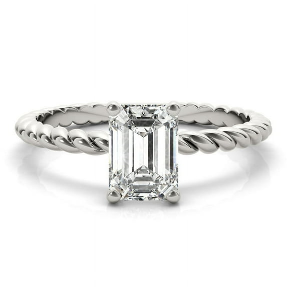 Dash Jewel Emerald Cut 1.9 Ct Lab Created Diamond Anniversary Ring ...