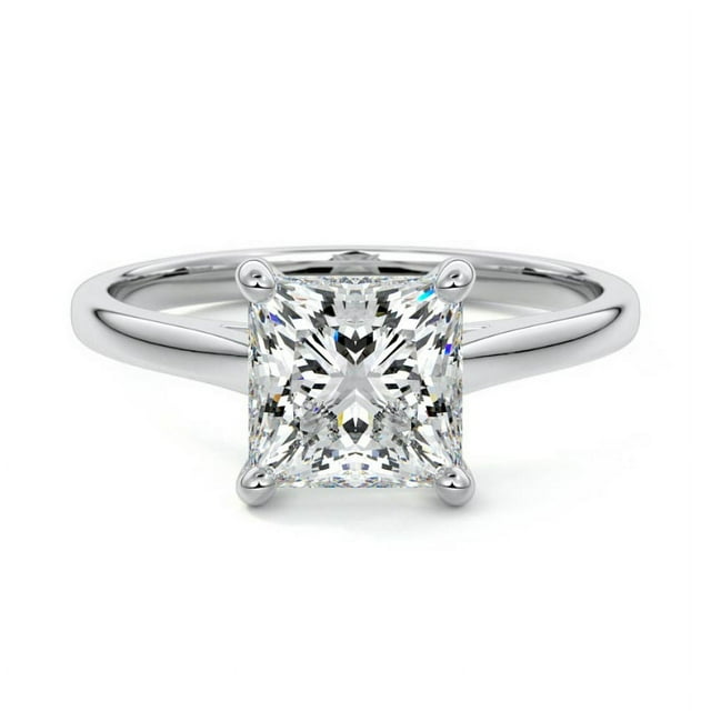 Dash Jewel Princess Cut Excellent 2.42 Ct Diamond Ring For Women's ...