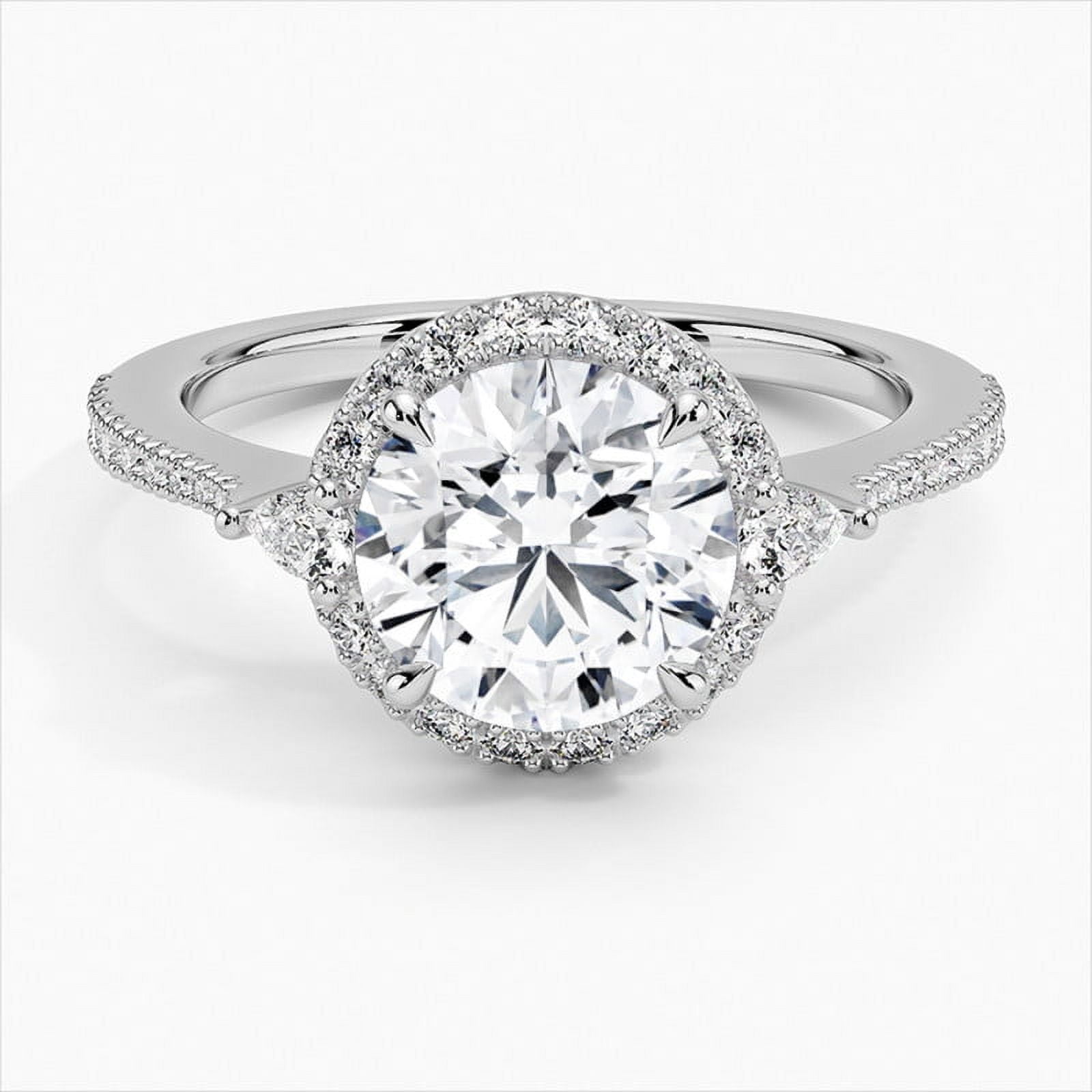 Dash Jewel Round Cut 2 Ct Lab Created Diamond Wedding Anniversary Ring ...